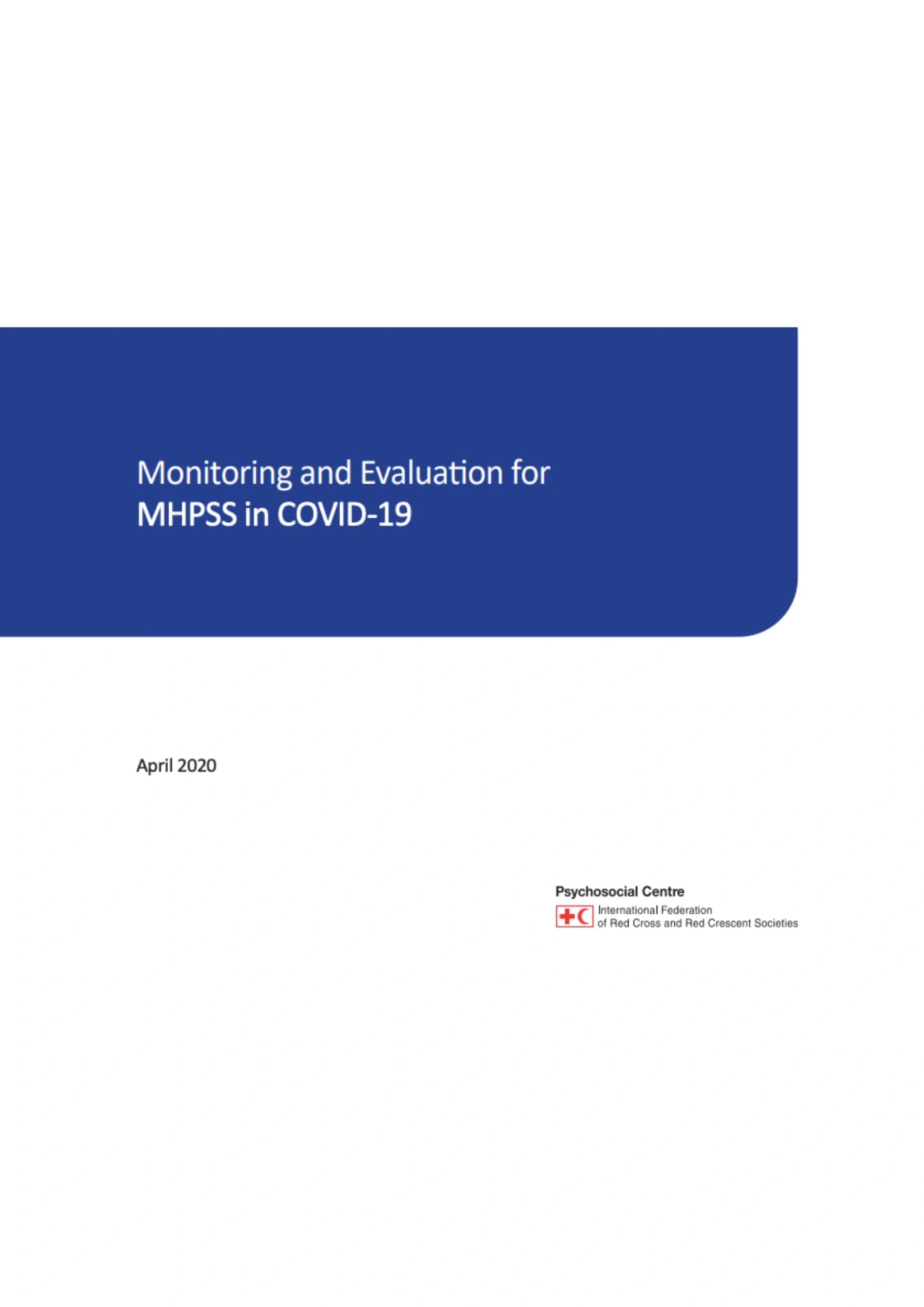 Monitoring and Evaluation for MHPSS in COVID-19 - MHPSS and EIE Toolkit ...