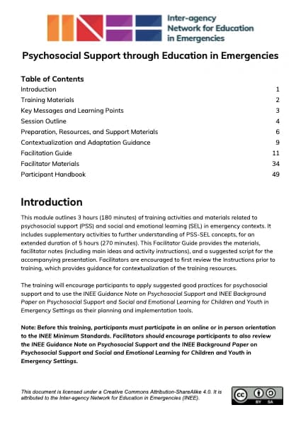 MHPSS and EIE Toolkit - The MHPSS Network